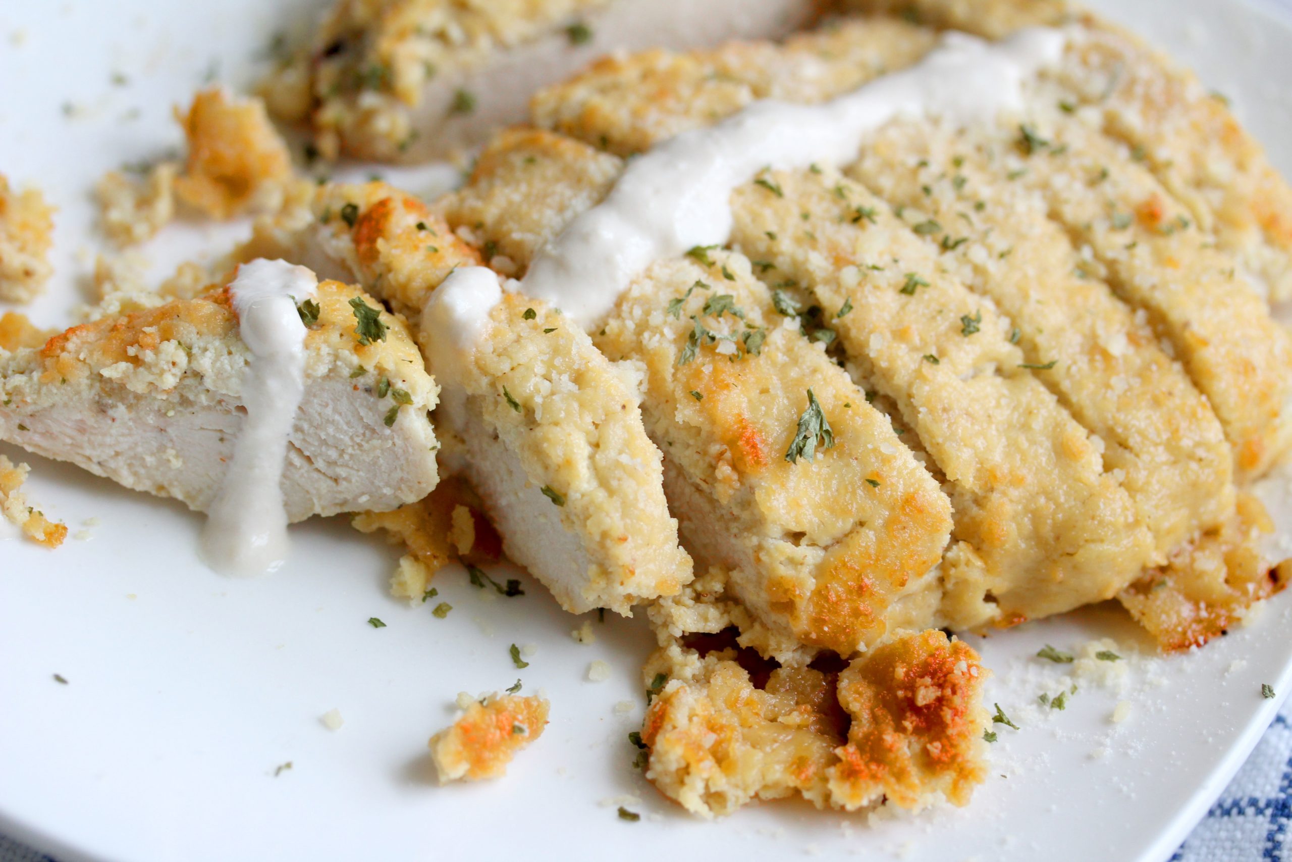 Healthy Baked Caesar Chicken Recipe | Lauren Gleisberg