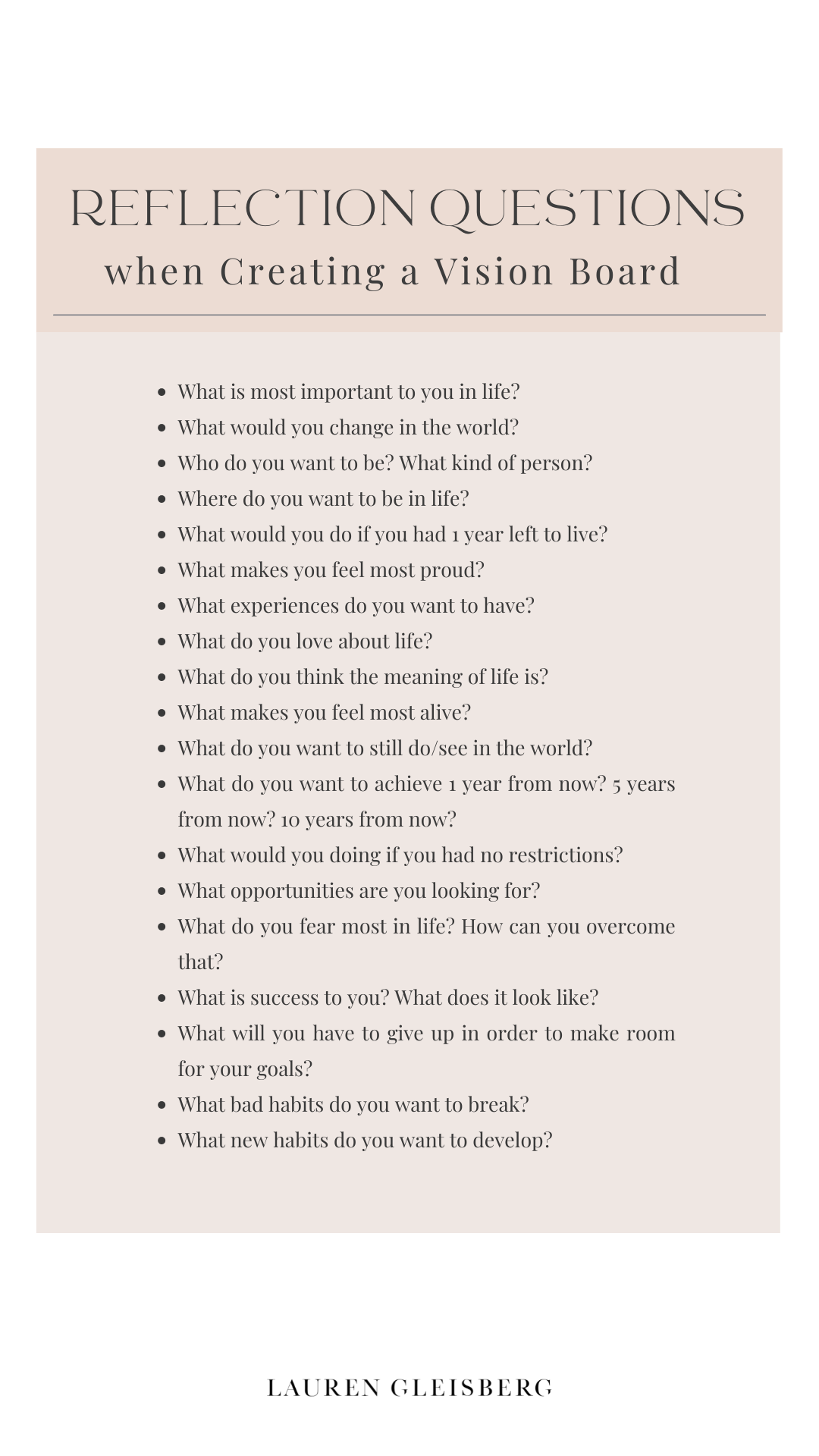 6 Simple Steps to Create a Vision Board + Your Dream Life - Lauren ...